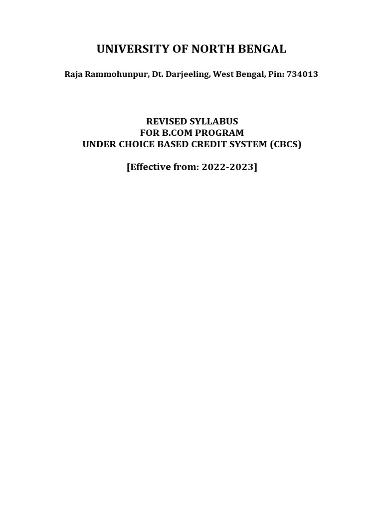 Revised B.com. Program Syllabus | PDF | Entrepreneurship | Computer ... Revised B.com. Program Syllabus | PDF | Entrepreneurship | Computer ...