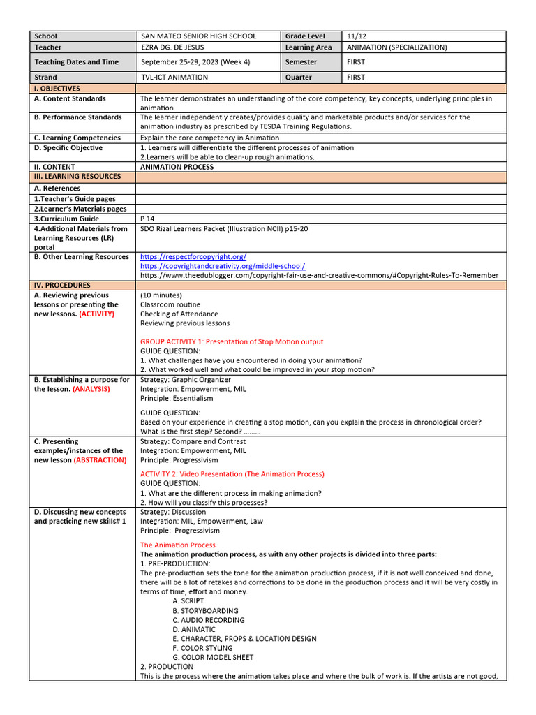 Animation 1st Sem_week 4 | PDF | Learning
