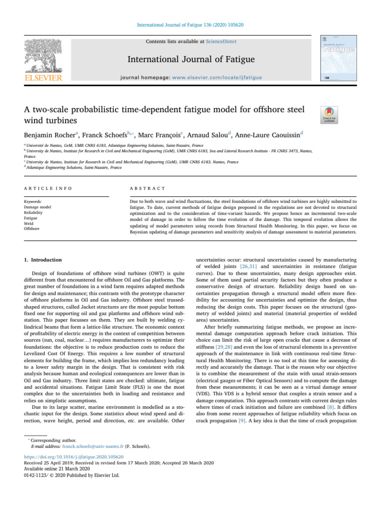 probabilistic curve | PDF | Fatigue (Material) | Fracture