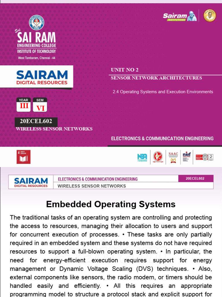 2.4 Operating Systems and Execution Environments | PDF | Wireless Sensor Network | Operating System