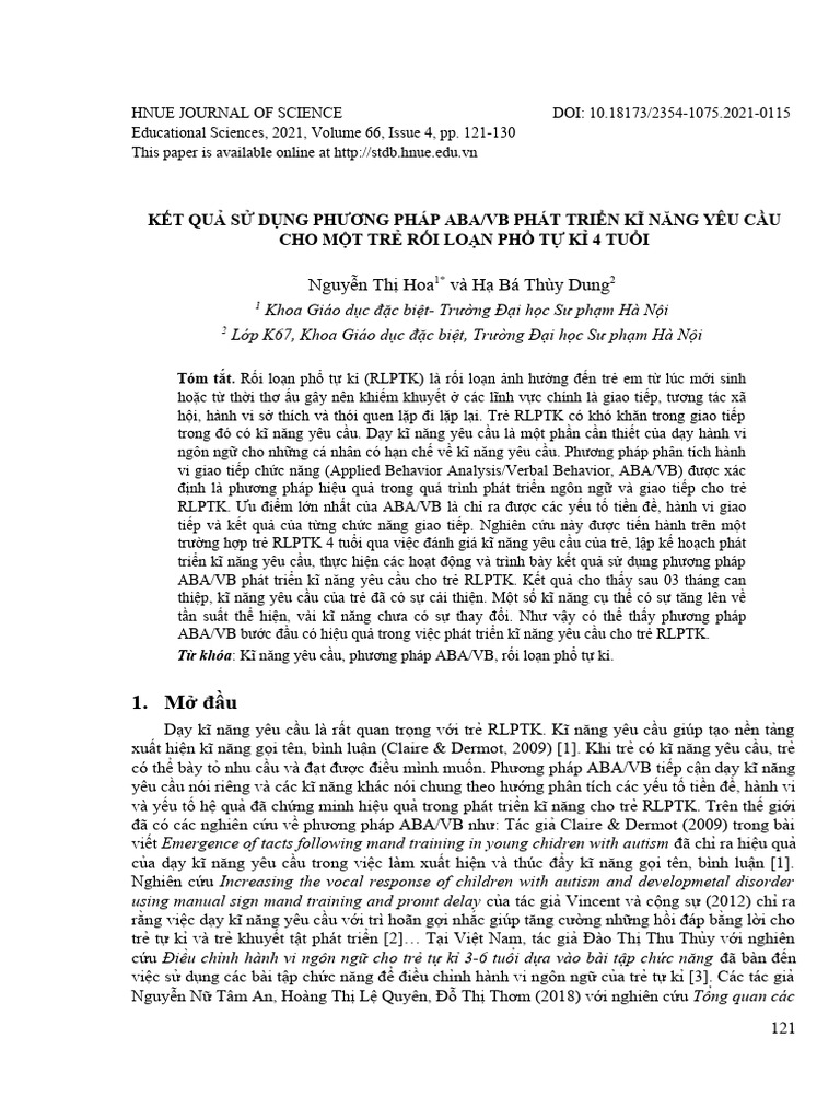 bài báo cáo can thiệp nckh | PDF