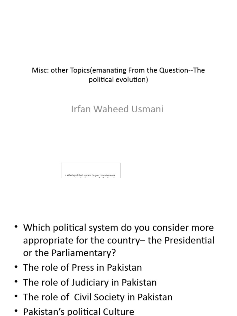 Misc From The Evolution of Political System | PDF | Government ...
