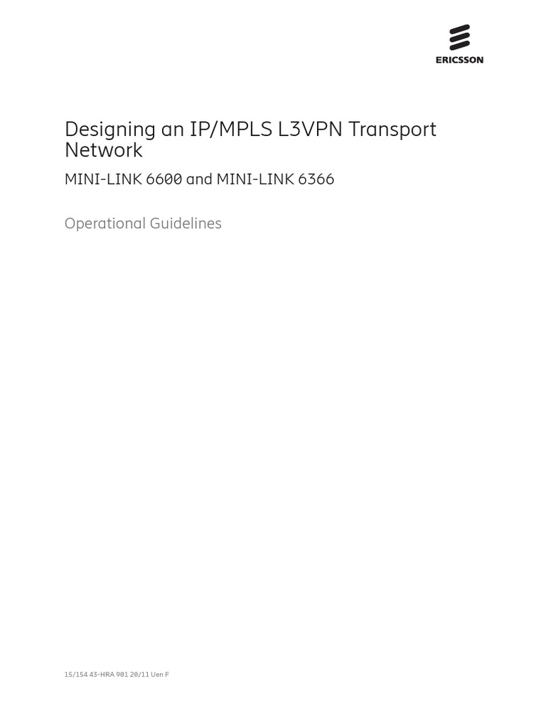 Designing An IP-MPLS L3VPN Transport Network | PDF | Virtual Private Network | Networking