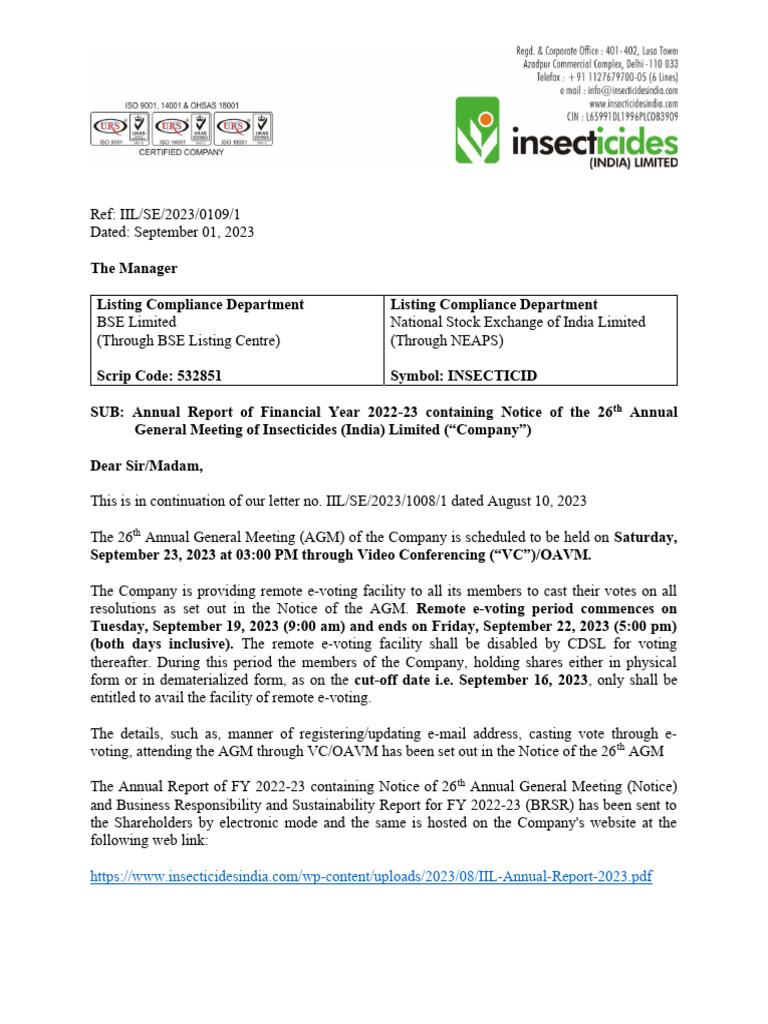 Insecticides India | PDF | Agriculture | Sustainability