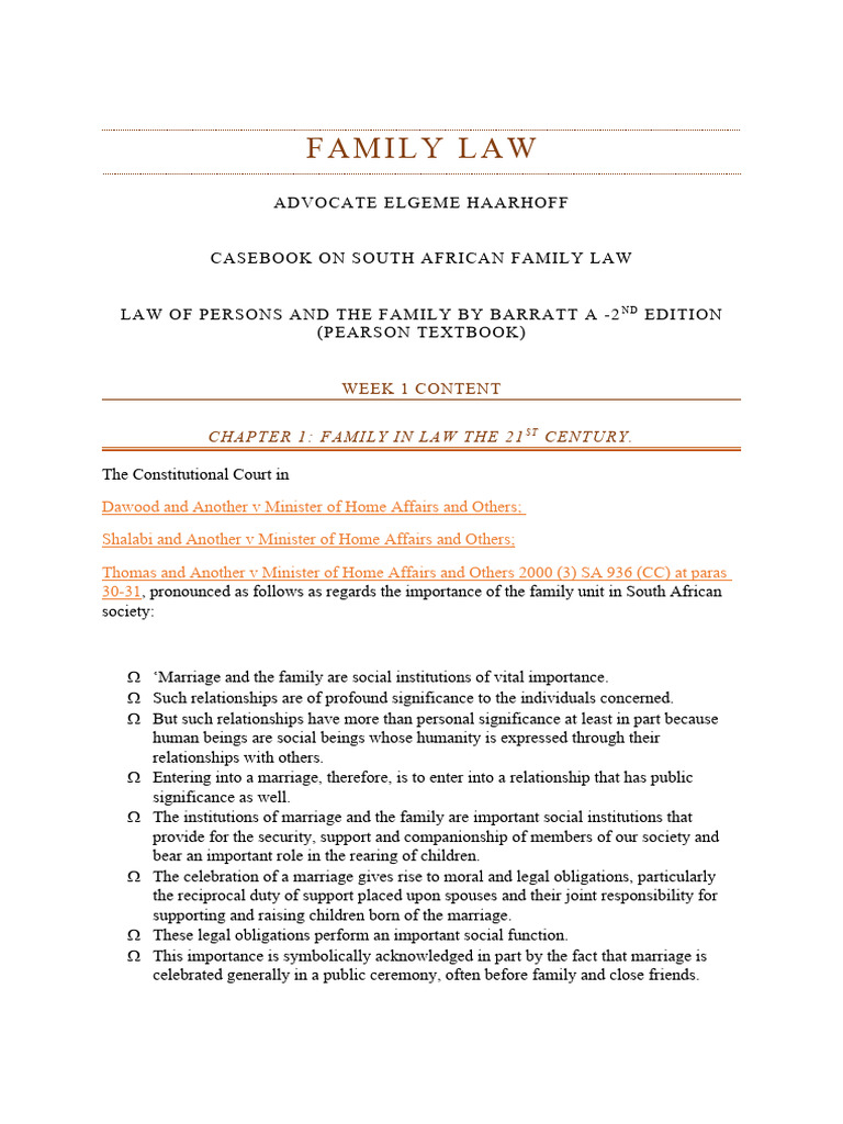 Family law | PDF | Legal Guardian | Child Abuse