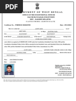 SC/ST Certificate Format for SSC | PDF | Government Of India | Government