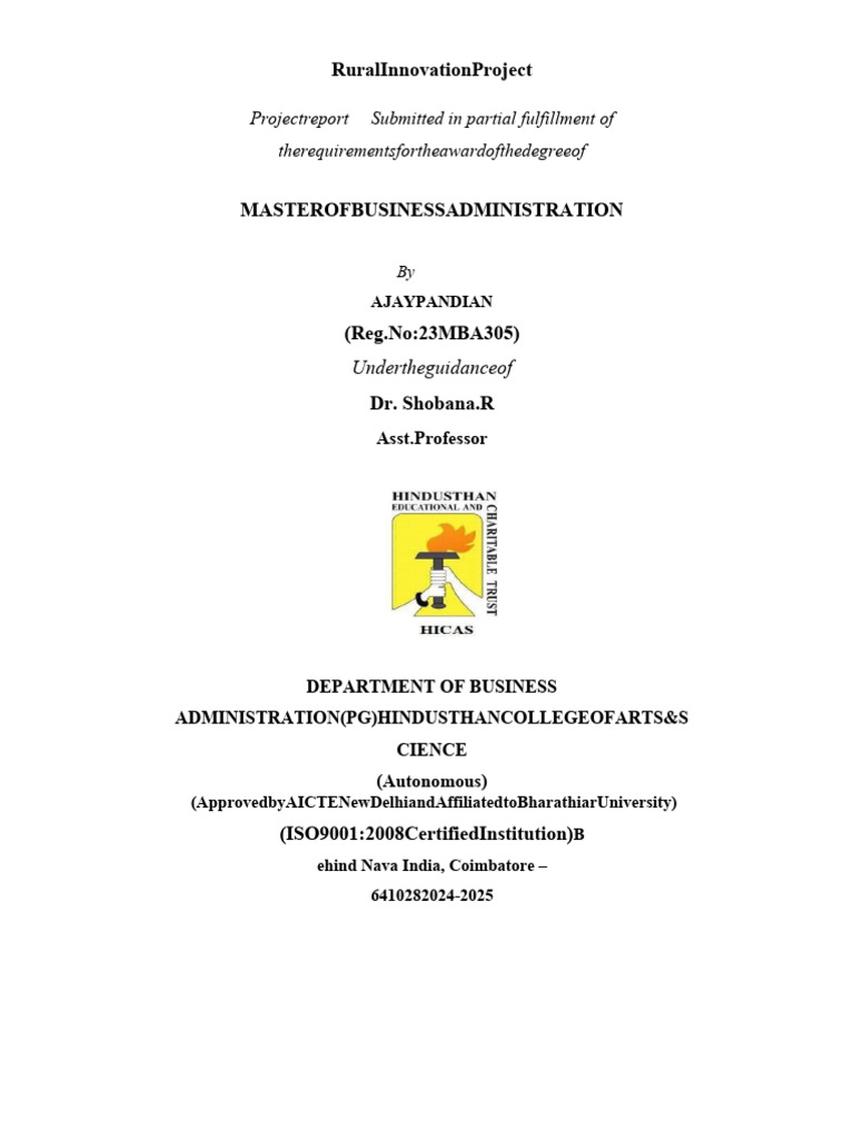 Rural Innovation Project Ajai05 | PDF