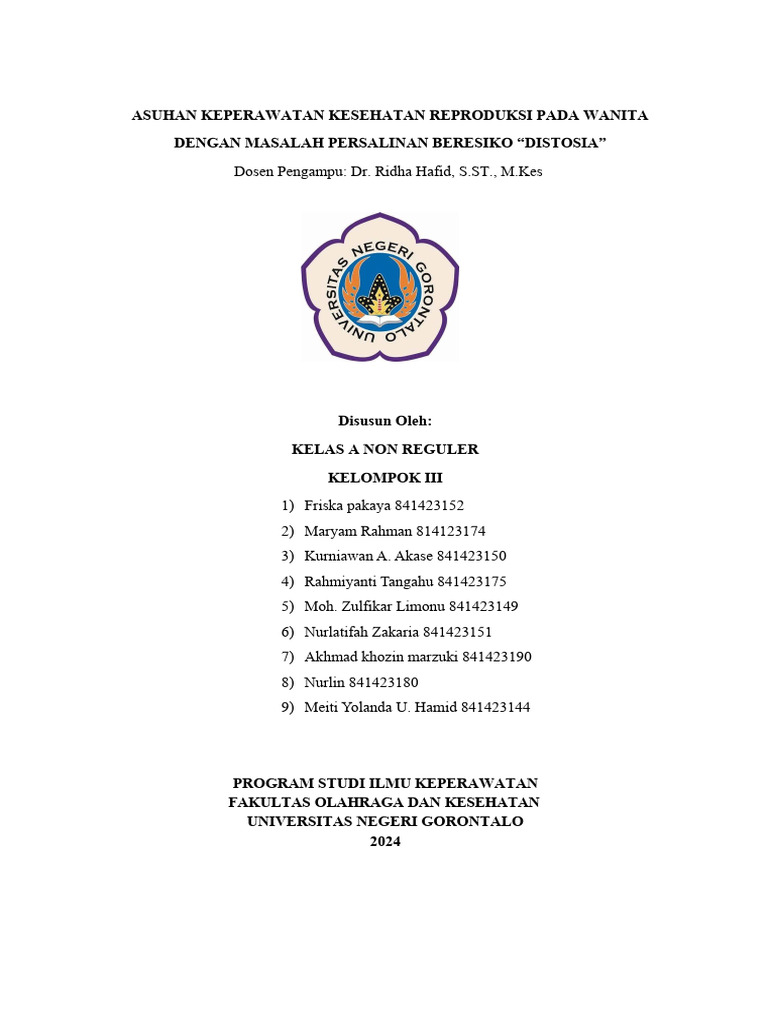 Kelompok 3 Distosia | PDF