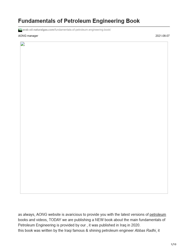 Fundamentals of Petroleum Engineering Book | PDF | Petroleum Reservoir | Petroleum