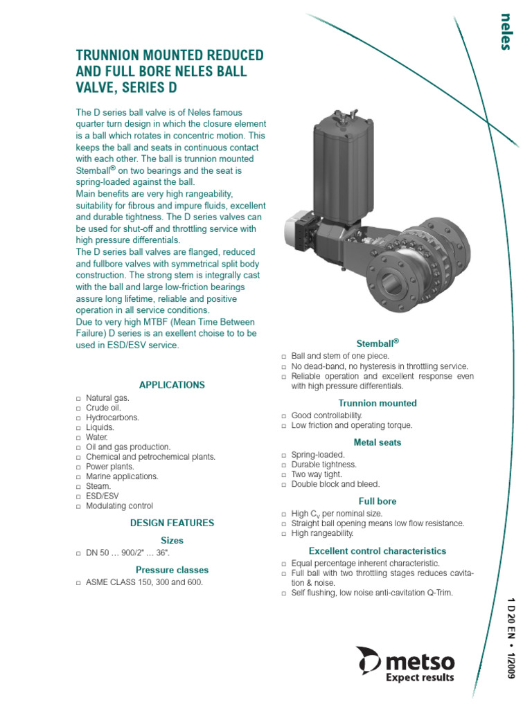 D SERIES | PDF | Valve | Mechanical Engineering