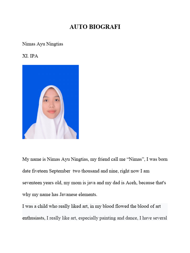 Auto Biografi Pdf