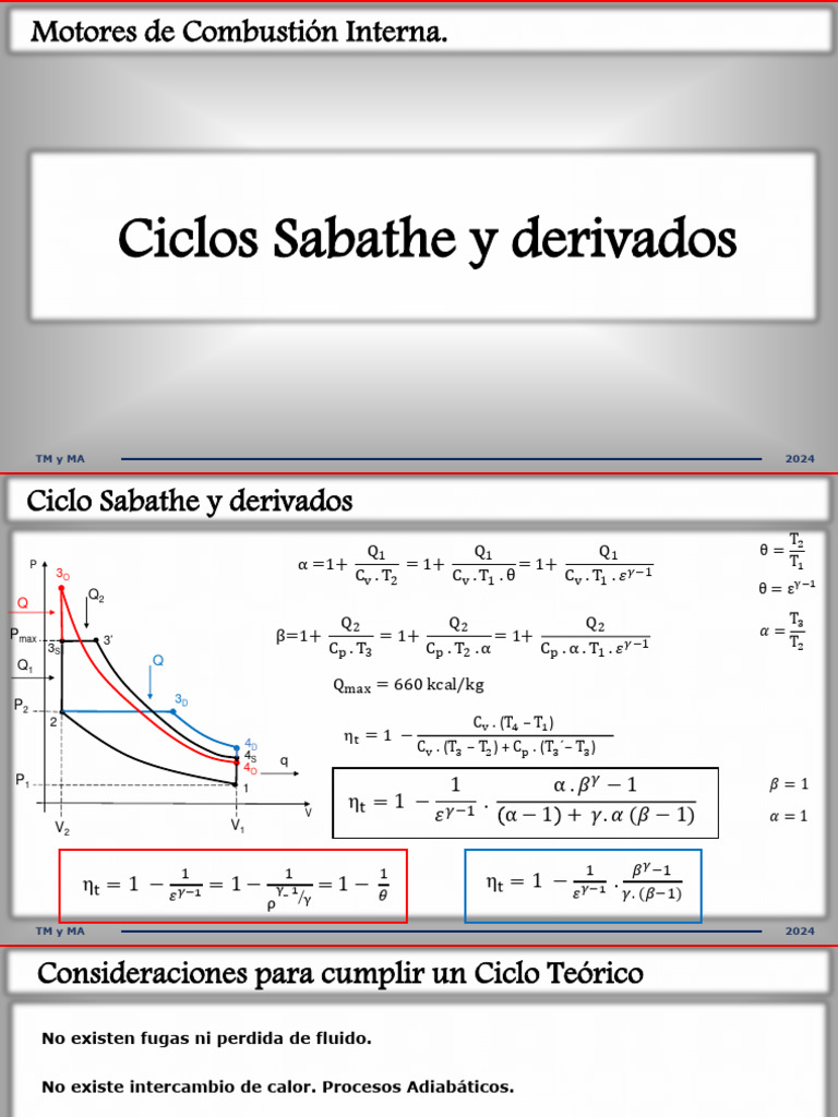 1b - CICLO SABATHE Y SUS DERIVADOS | PDF | Mecanica clasica | Atmósfera