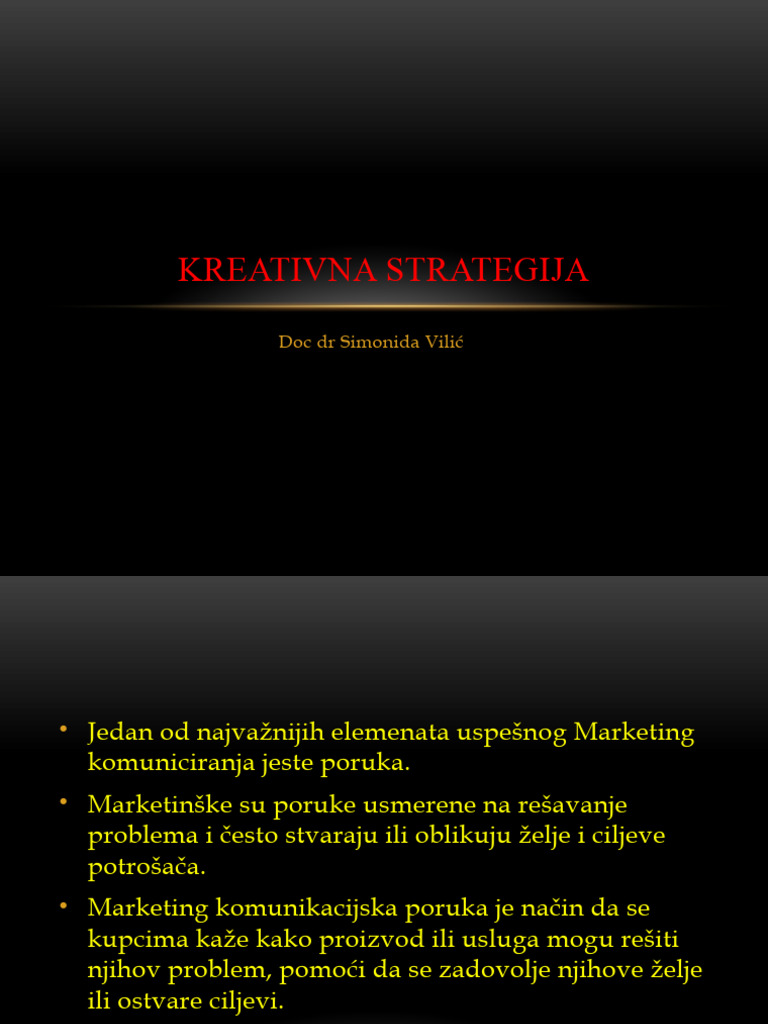 5.kreativna Strategija | PDF