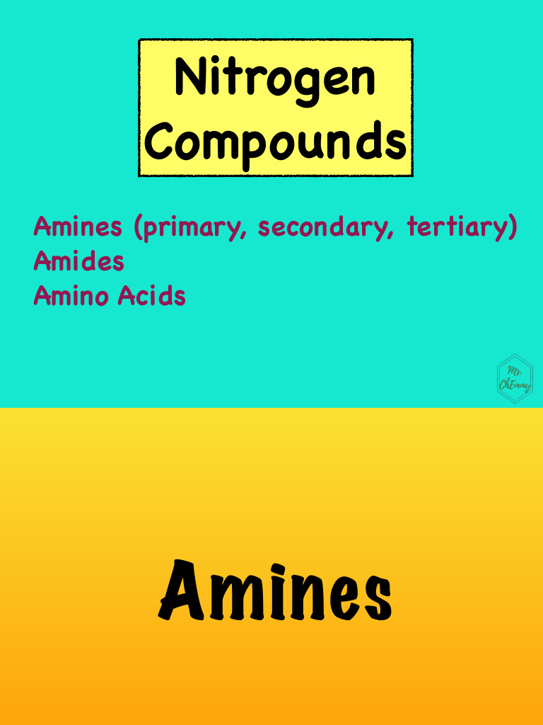 2324 - A2 - Organic Nitrogen Compounds | PDF | Amine | Amide