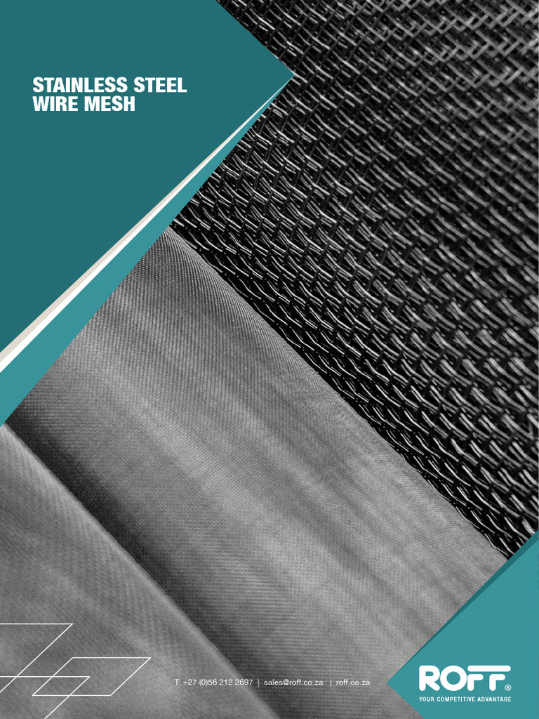 Woven Stainless Steel Wire Mesh Brochure | PDF | Stainless Steel | Steel