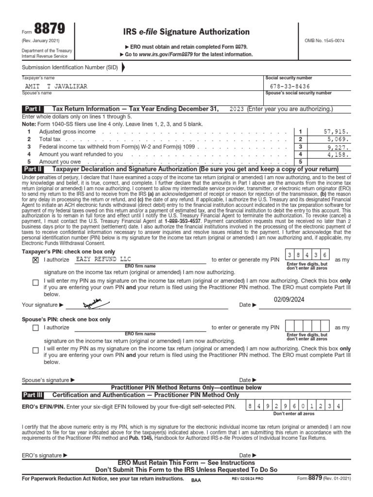 Final Draft | PDF | Irs Tax Forms | Tax Refund
