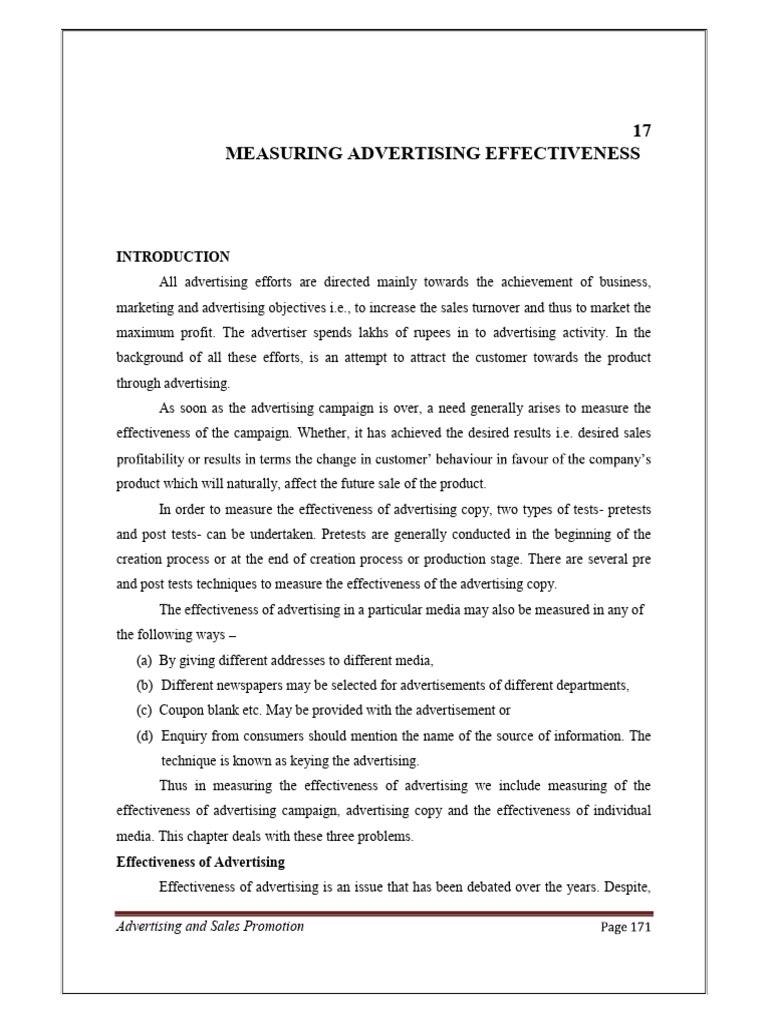 Measuring Advertising Effectiveness | PDF | Advertising | Television Advertisement