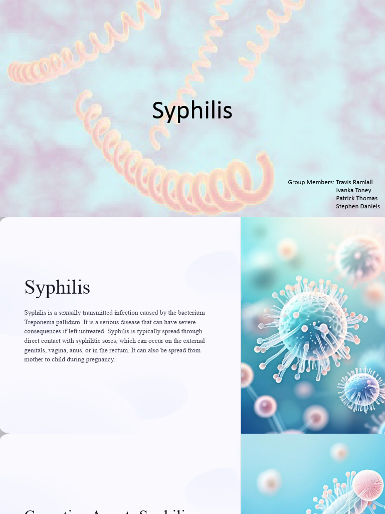 Syphilis Assignment | PDF | Sexually Transmitted Infection | Immunology