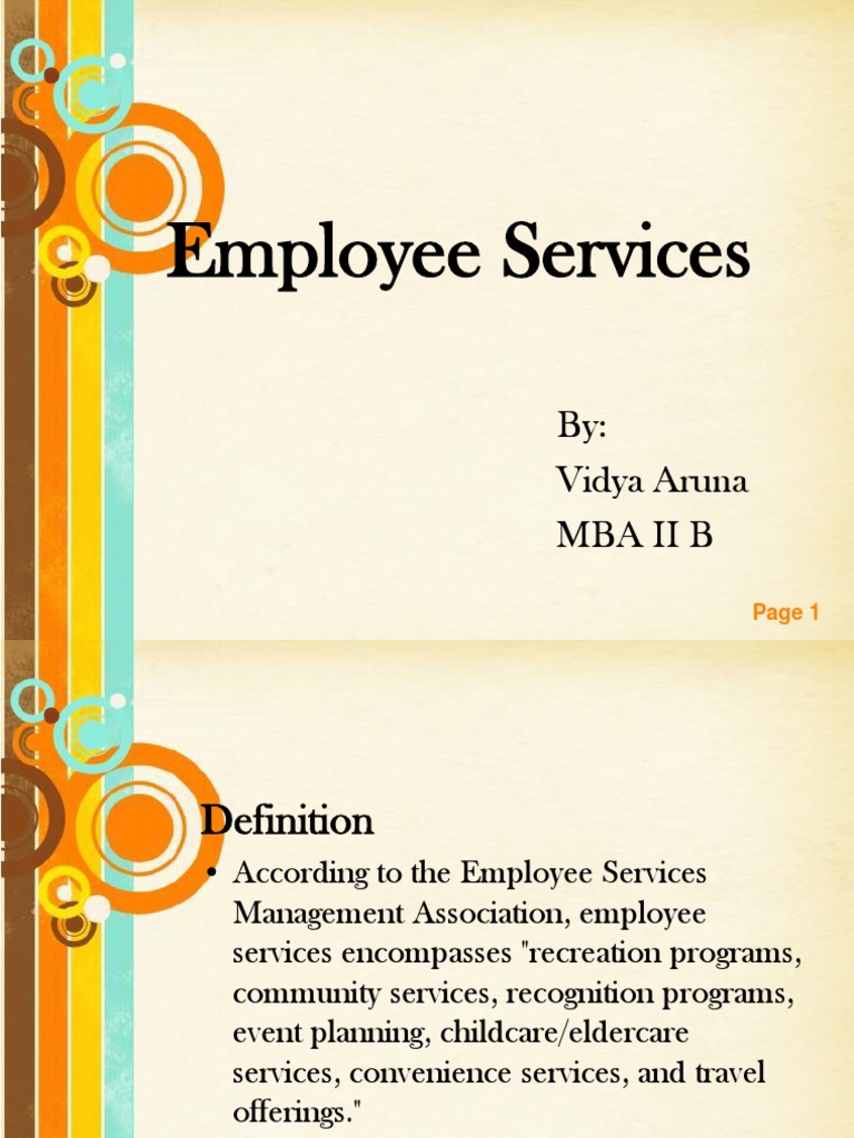 Employee Services Management Overview | PDF