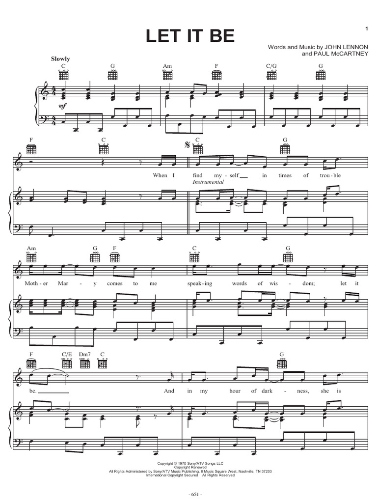 Beatles Let It Be | PDF