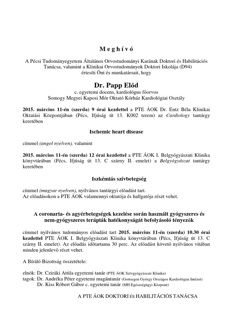 Papp Elod 1 | PDF