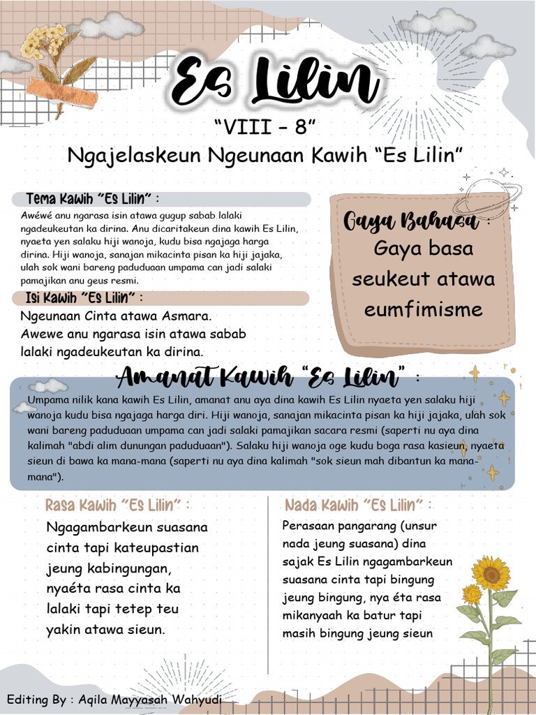 Infografis Kawih (Es Lilin) | PDF