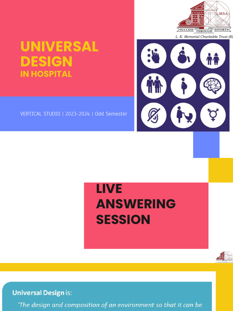 Universal Design Principles in Healthcare | PDF | Disability | Patient