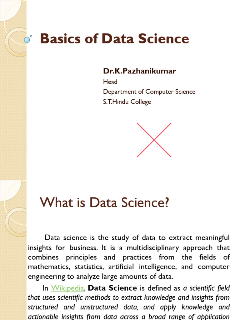 Basics of Data Science KPK | Download Free PDF | Data Science | Data