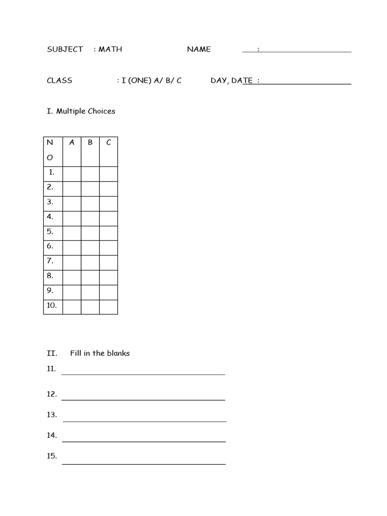 Kunci Jawaban Math | PDF