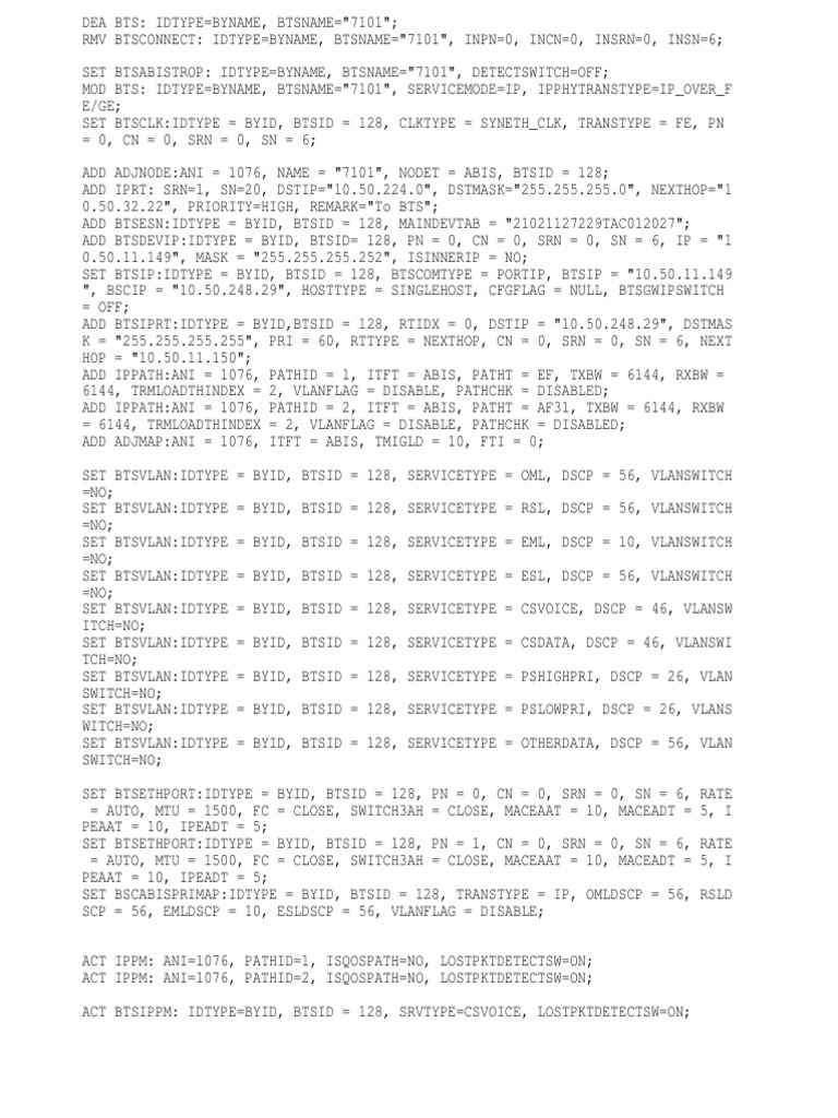 Ip Migration TDM To Ip Huawei Script PDF Free | PDF | Teaching Methods ...