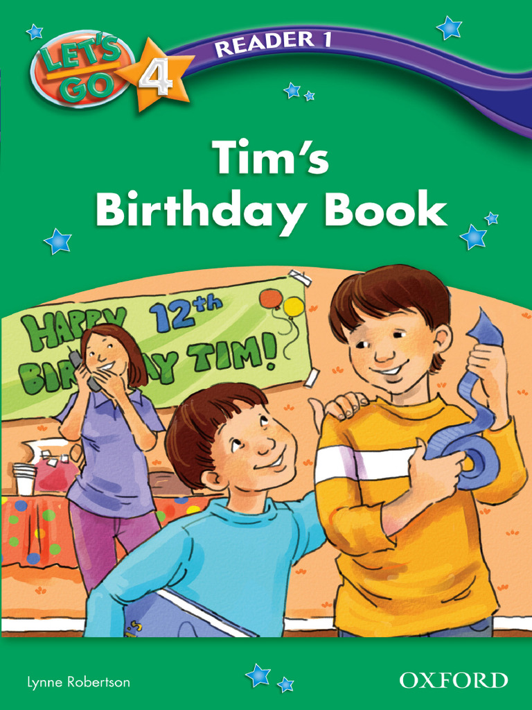 Tim's Birthday Book Let's Go 4 Reader | PDF