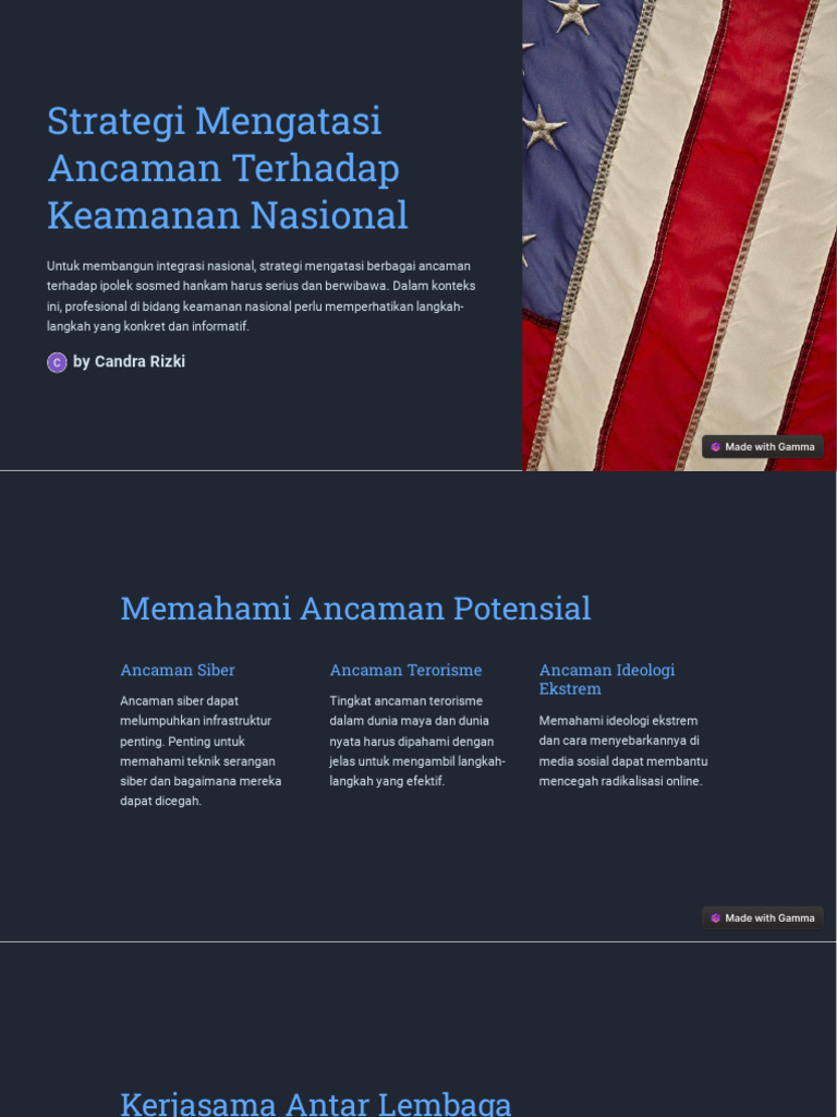 Strategi Mengatasi Ancaman Terhadap Keamanan Nasional | PDF | Politik ...