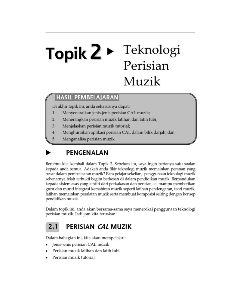 Topik2 - TeknologiPerisianMuzik | PDF
