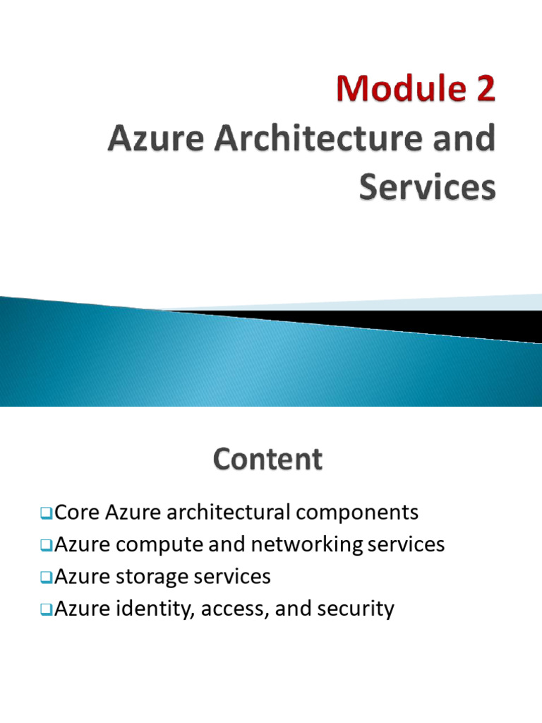 Azure Architecture & Services Guide | PDF | Microsoft Azure | Data Center