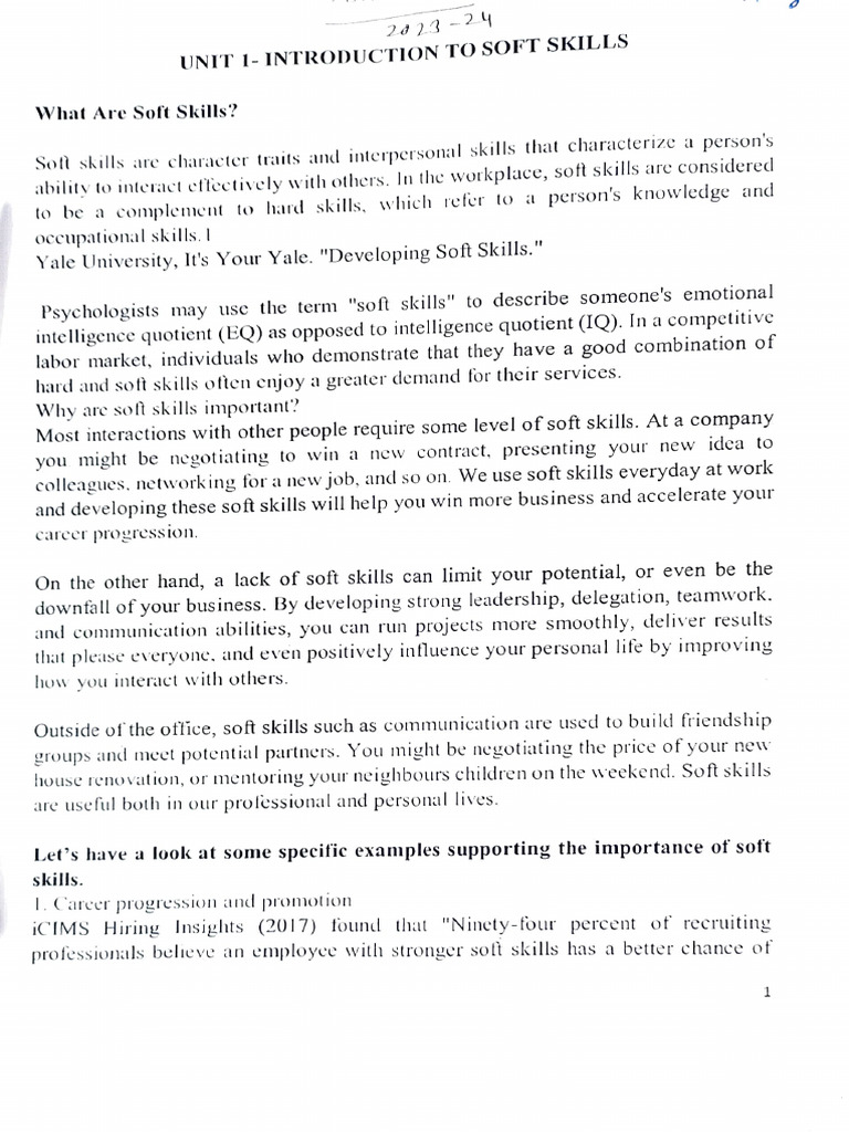 Soft Skills | PDF