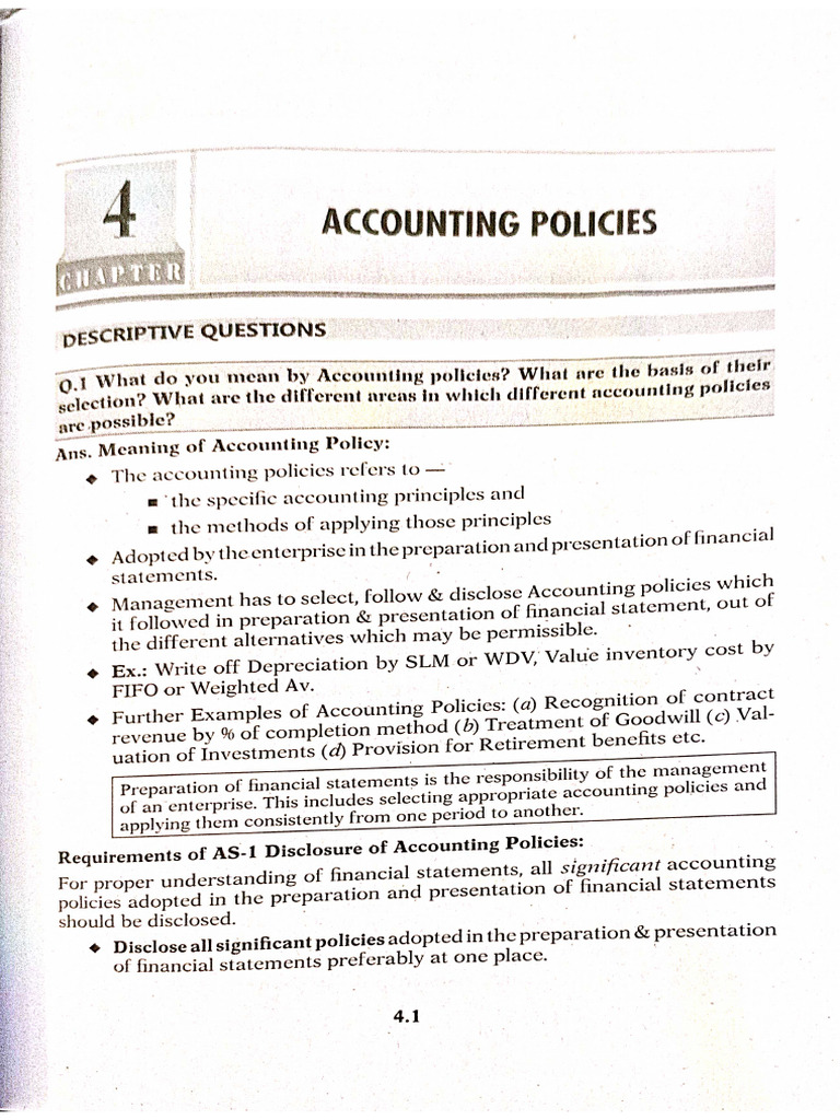 Accounting Policies | PDF