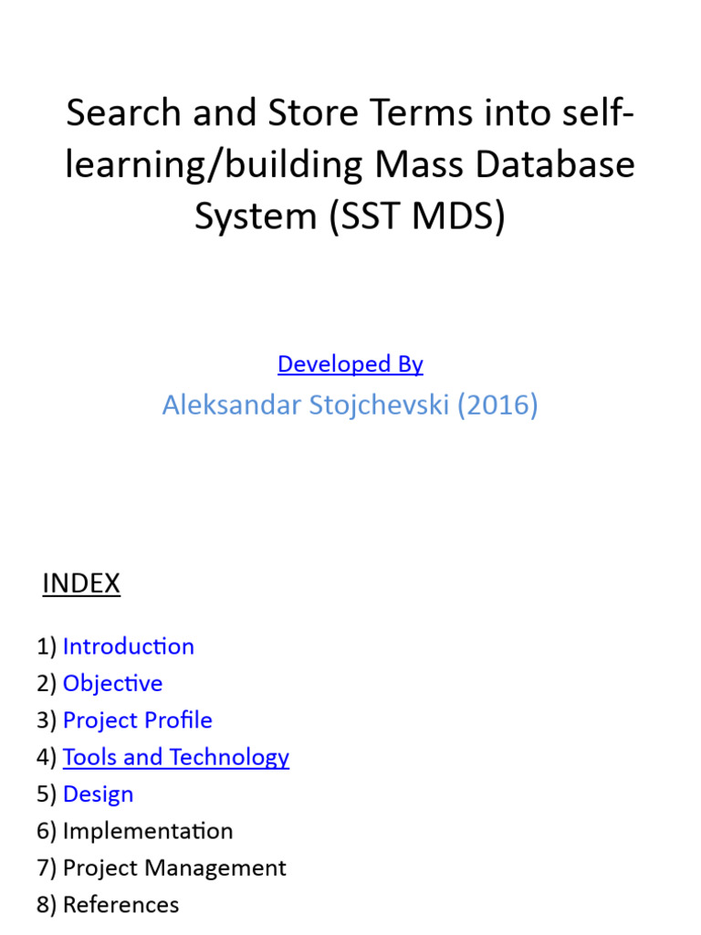 SST MDS | PDF | Amazon Web Services | World Wide Web