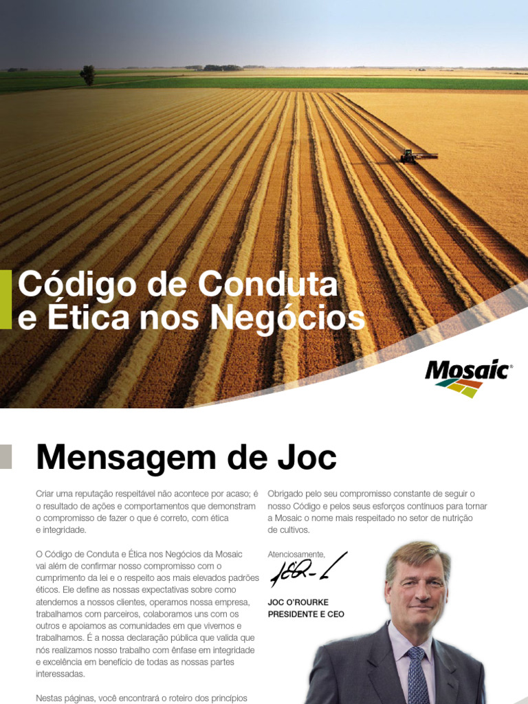 Mos Cod Conduta e Etica Port v4 | PDF | Corrupção política | Corrupção