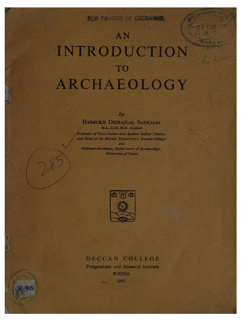 An Introduction To Archaeology | PDF | Archaeology | Ashoka