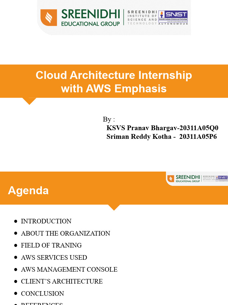 Intern PPT Pranav Sriman | PDF | Cloud Computing | Amazon Web Services