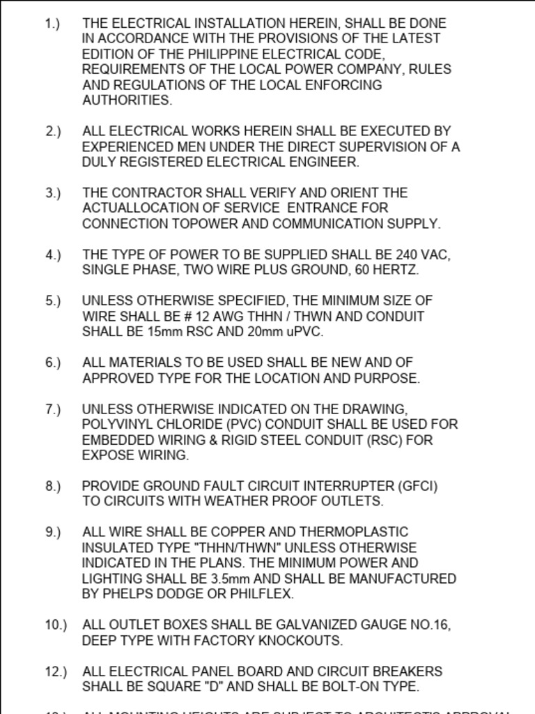 A4 Plumbingelec Genotes - Merged | PDF | Electrical Wiring | Wire
