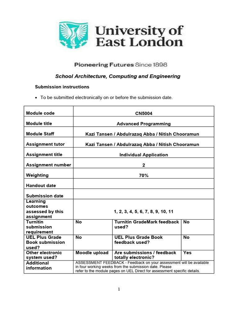 CN5004 2023 24 Assignment | PDF | Computer Program | Programming