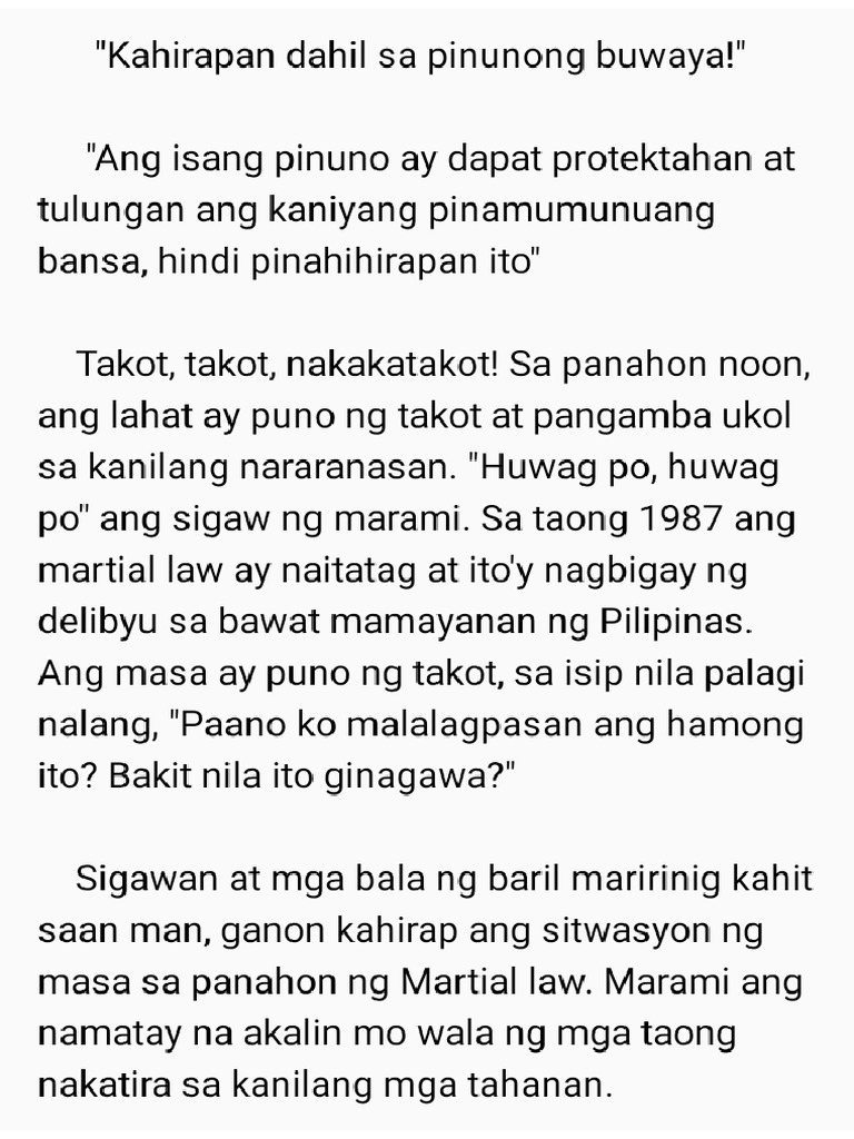 Feature Writing Filipino | PDF