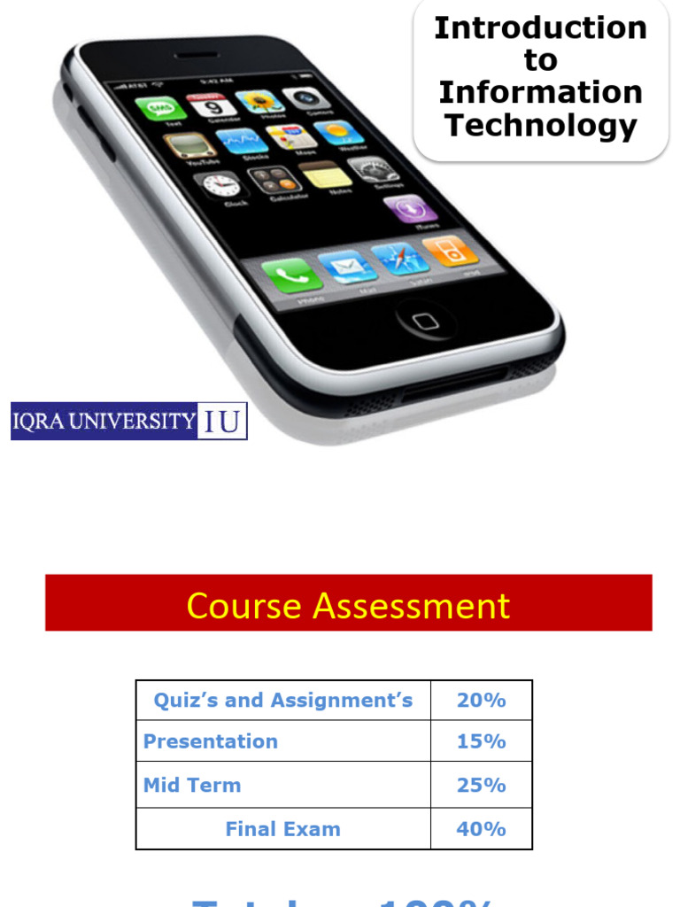 Introduction to IT (Lecture#1) | PDF | Information | System