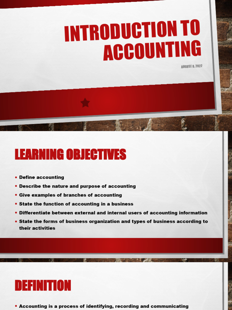 Introduction To Accounting | PDF | Accounting | Information