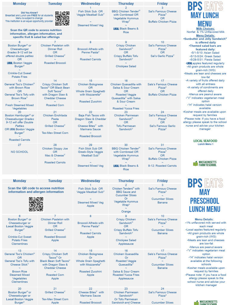 may lunch menu 1 | PDF | Hamburgers | Lunch