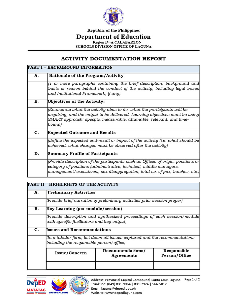 LRPO Localized Activity Report | PDF