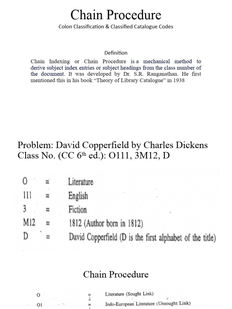 Chain Procedure - CCC | PDF