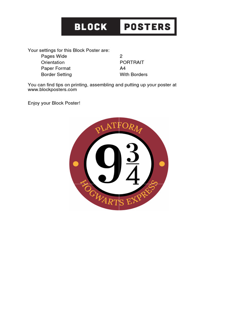 Harry Potter Póster | PDF | Home & Garden | Art