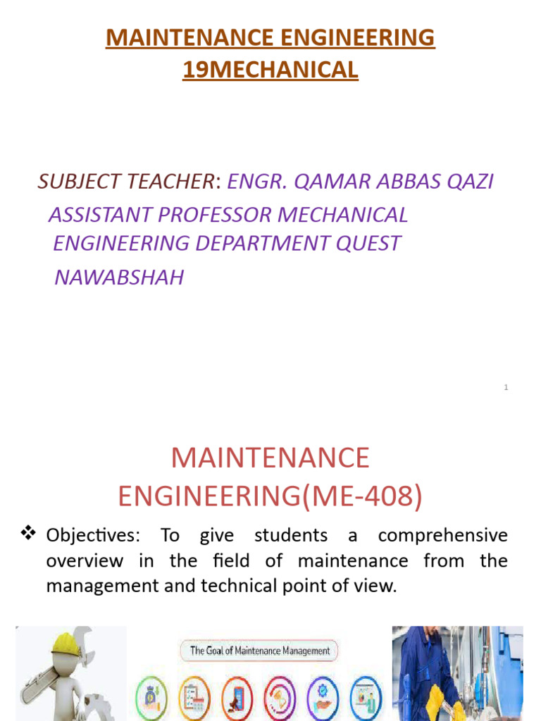 Maintenance 19me | PDF | Reliability Engineering | Pipe (Fluid Conveyance)